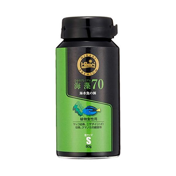 【商品概要】海藻約70％の割合で配合【商品説明】【商品詳細】ブランド：Hikari(ヒカリ)商品種別：ペット用品商品名：Hikari(ヒカリ)ひかりプレミアム海藻 70 S サイズ製造元：キョーリン商品番号：99823商品内容：80グラム ...