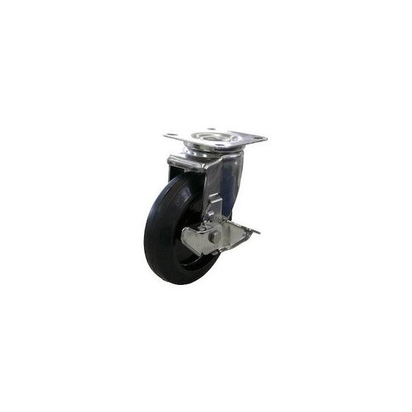【商品概要】●許容荷重(daN):180●車輪径(mm):150●取付高(mm):190●取付寸法(mm):80×80(75×75)●車輪材質:ゴム(ナイロンホイル,B入)【商品説明】【商品詳細】ブランド：ユーエイキャスター(YUEI CA...