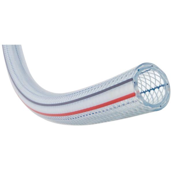 【商品概要】内径×外径(mm):15×22使用圧力(MPa):0~0.8使用温度範囲:-5~60℃最小曲げ半径(mm):80主材質:軟質塩化ビニール/補強材:ポリエステル糸【商品説明】【商品詳細】ブランド：TOYOX商品種別：DIY・工具・...