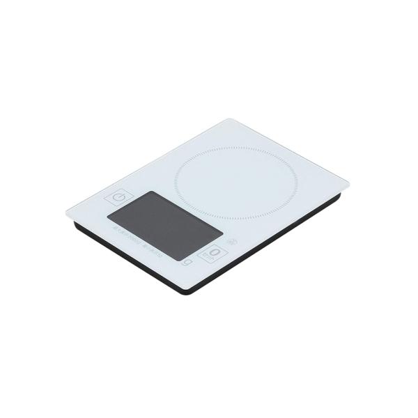 【商品概要】製品サイズ:(約)幅14.5×奥行20×高さ2cm最大軽量:2000g、最小表示:1g電源:単4形乾電池3本オートオフ:(約)120秒精度の保証:500gまで±2g、500gを超え2000gまで±3g、素材・材質:天板/強化ガラ...
