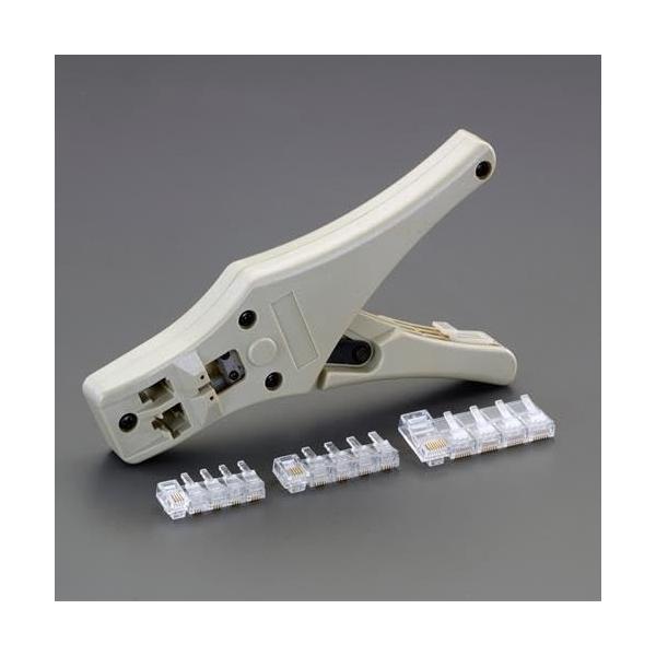 【商品概要】対応コネクタ…RJ-11・RJ-45能力…4P・8P全長(mm)…約180材質…ABS樹脂RoHS対応品【商品説明】【商品詳細】ブランド：エスコ(Esco)商品種別：DIY・工具・ガーデン商品名：エスコ(Esco) 4P・8P ...