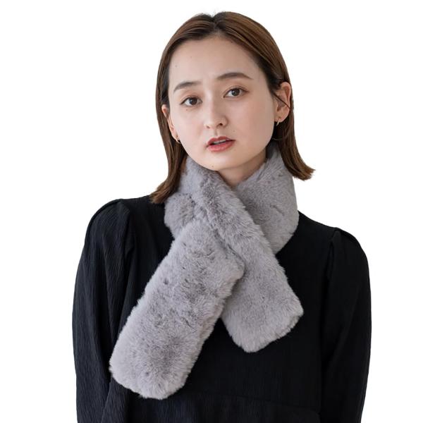 【商品概要】ファー ティペット マフラー レディース フェイクファー マフラー エコファー ストール ボリューム ネックウォーマー 小顔効果 長い 厚み 厚い 小顔効果 ショール もふもふ 暖かい カジュアル ガーリー 秋冬 grs-gmf...