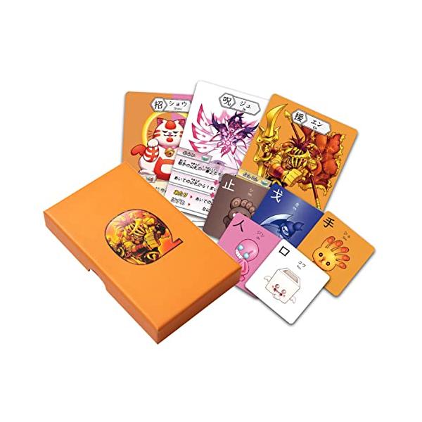 【商品概要】【プレイ人数】2人【プレイ時間】3分【対象年齢】6歳-大人【商品説明】※　推奨年齢は、6歳以上です。漢字を知らなくても、遊ぶことができます。 カンジモンスターズ２　基本デッキ第２弾　プラスオレンジ　武士誕生 ・オレンジ色の「手」...