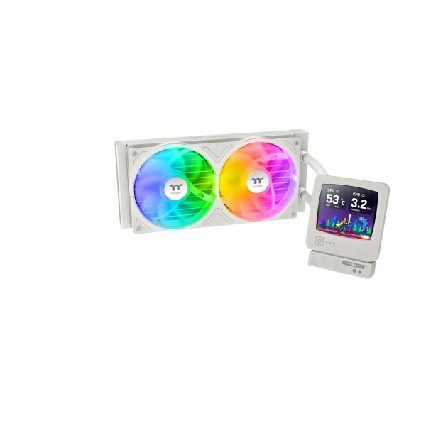 【商品概要】水冷ブロックにCRTモニターをイメージした3.7インチLCDディスプレイを搭載。専用ソフトウェアでシステム情報や画像、動画を表示でき、個性的なカスタマイズが可能です。ラジエーターには一体型フレームファンを採用。ファン同士の隙間が...