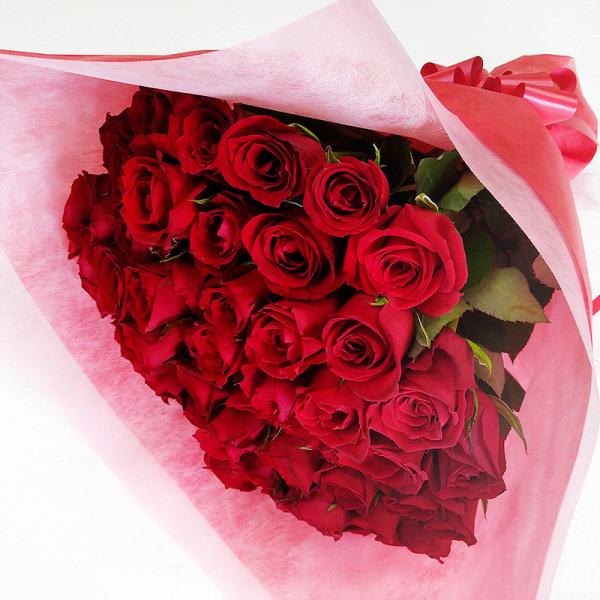 新鮮なバラを厳選してお値打ちにお届け！50本以上なら1本単位で本数指定も可能です。還暦のお祝いに60本、誕生日に年齢の数、とシーンに応じてご希望の本数に変更できます。―――――――――――――――――――――☆暑い夏でもクール便で安心お届け...