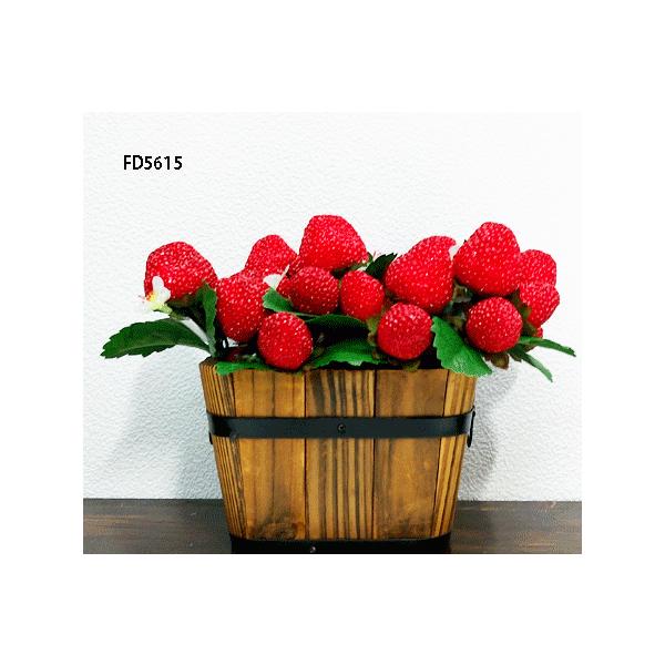 2025年2月現在完売です。入荷予定は未定です。申し訳ございません。苺の大きさ(実約3〜4cm)か大1個と小2個と小さな白くて可愛い花が1輪付の全長約15cmピック色は少し濃い赤色のおいしそうな苺です【商品サイズ】全長:約15.5cm 全体...