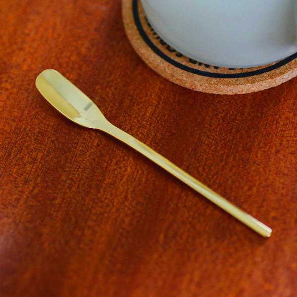 パルマ コーヒーマドラー 11.5cm ゴールドすっきりシンプルなデザインで使いやすい！パルマ　コーヒーマドラーです。飲み物をかき混ぜるの以外にも、アミューズやプチデザート等のスプーンとしてもご使用いただけます。【内容量】1本【サイズ】全長...