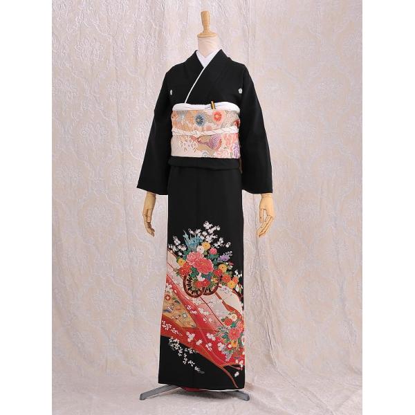 【商品詳細】表地：正絹100％裏地：合成繊維サイズ（cm）身丈：159cm ／ 肩裄：65cm ／ 袖丈：45cm ／ 前巾：24cm ／ 後巾：30cm （単位：cm）サイズ（尺寸分）身丈：4.2.0 ／ 肩裄：1.7.0 ／ 袖丈：1....