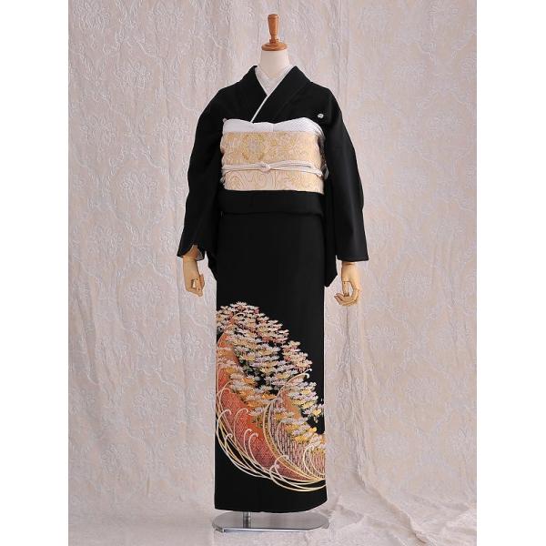 【商品詳細】表地：正絹100％裏地：合成繊維サイズ（cm）身丈：159cm ／ 肩裄：64cm ／ 袖丈：47cm ／ 前巾：24cm ／ 後巾：30cm （単位：cm）サイズ（尺寸分）身丈：4.2.0 ／ 肩裄：1.7.0 ／ 袖丈：1....