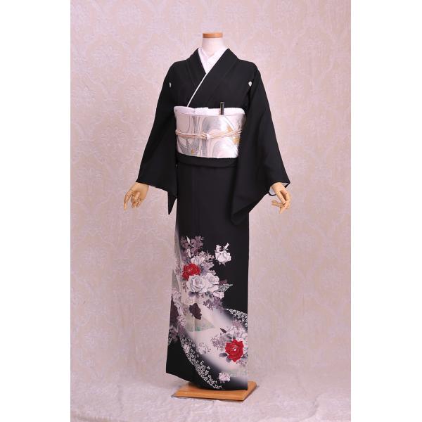 【商品詳細】表地：正絹100％裏地：合成繊維サイズ（cm）身丈：159cm ／ 肩裄：64cm ／ 袖丈：47cm ／ 前巾：24cm ／ 後巾：30cm （単位：cm）サイズ（尺寸分）身丈：4.2.0 ／ 肩裄：1.7.0 ／ 袖丈：1....