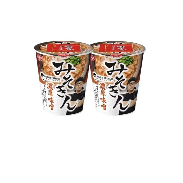 「商品情報」麺：歯切れのよい中太ちぢれ麺。スープ：ニンニクとすりごまをきかせた白味噌ベースのスープ。具材：もやし、味付メンマ、ねぎ別添：ラー油の味わいと野菜の旨みと豚のコクが詰まった「みそきん特製香味油」「主な仕様」カップラーメン