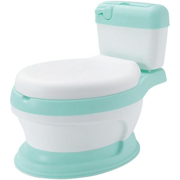 洋式トイレ型　おまる幼児の子育てにおいて大切なトイレトレーニング。お子さまが安心してスムーズにトイレトレーニングを進めるためには、補助便座の前におまるを準備してあげるのがおすすめです。おまるは床に足を付けて用を足せるため、姿勢が安定し力を入...