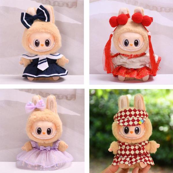 【幅広いサイズに対応！ 】: 15cm/17cm のぬいぐるみ服、多くのサイズの綿人形にフィットします。【多彩スタイリング可能！】: 日常の遊びはもちろん、特別なイベントや撮影にも活躍。無限のコーディネート楽しさを提供します。【 高品質素材...