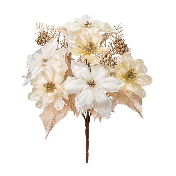 【商品番号：002-44565】/【VAR：81853】date20240613/24awymtkw2/bkz-0410/202510mf造花 花材「は行」 ポインセチア【MAGIQ東京堂】