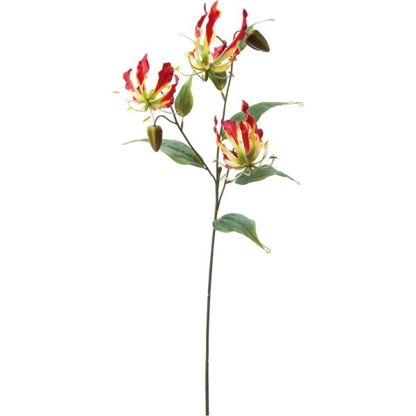 【商品番号：030-52801】/【VAR：51911】4961823677342/20180228new/2001pot/bkz-0018/bkz-0209/bkz-0410造花 花材「か行」 グロリオサ【横浜ディスプレイミュージアム】