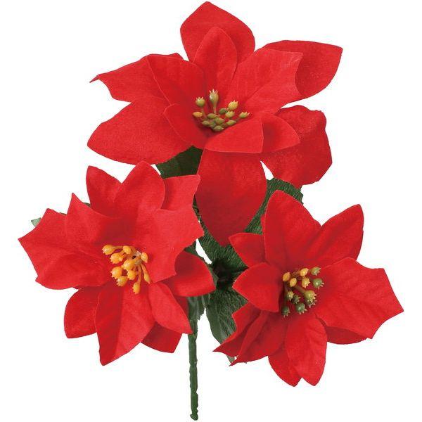 【商品番号：030-59868】/【VAR：】20230707new/ydym23aw14/color20230919/saimatu-p造花 花材「は行」 ポインセチア