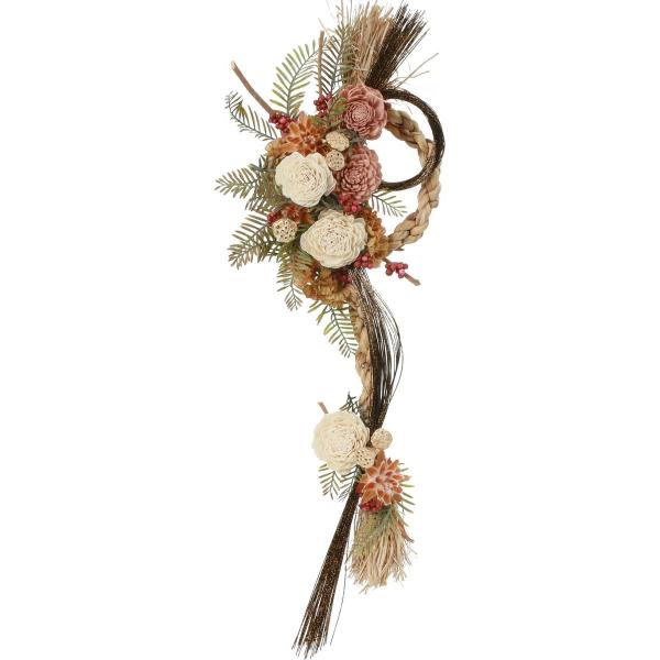 【商品番号：030-60174】/【VAR：】date20231013しめ縄・正月飾り しめ縄リース完成品