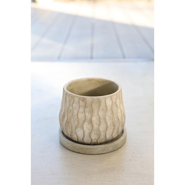 【商品番号：045-06735】/【VAR：81161】date20240416/ガーデニング・園芸用品 植木鉢・フラワーポット セメント鉢【コベントガーデン】