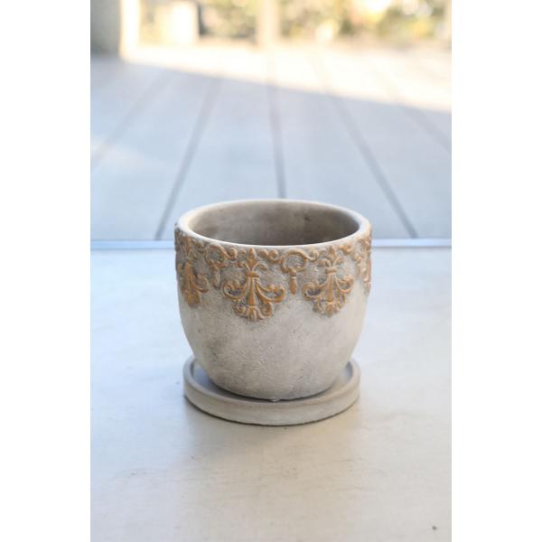 【商品番号：045-06741】/【VAR：81163】date20240416/ガーデニング・園芸用品 植木鉢・フラワーポット セメント鉢【コベントガーデン】