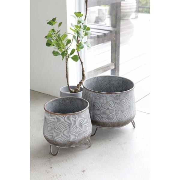 【商品番号：045-06862】/【VAR：24349】date20250113園芸用品 植木鉢・フラワーポット アイアン・ブリキ鉢【コベントガーデン】