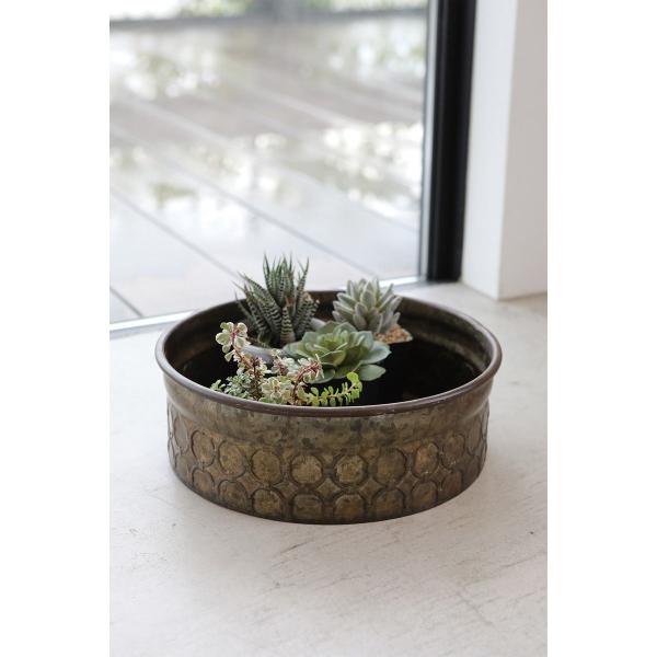 【商品番号：045-07655】/【VAR：87607】date20260120園芸用品 植木鉢・フラワーポット アイアン・ブリキ鉢【コベントガーデン】