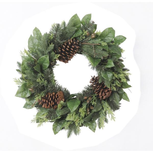 【商品番号：051-21775】/【VAR：】4511255456765/20180814newフラワーリース・花リース完成品 クリスマスリース