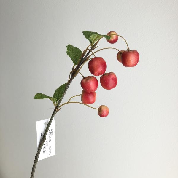 【商品番号：051-31375】/【VAR：82425】date20240806/art_bemi/24awymasa2/oda2024_0906/bkz-0411造花実物、フェイクフルーツ アップル【アスカ】