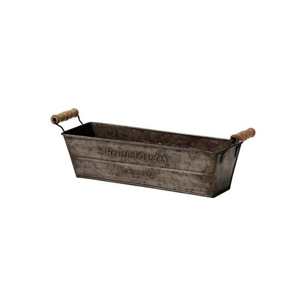 【商品番号：055-00384】/【VAR：2572】201301新商品/2785-A/4530254063767/ghlot1/園芸用品 植木鉢・フラワーポット アイアン・ブリキ鉢【GREENHOUSE】