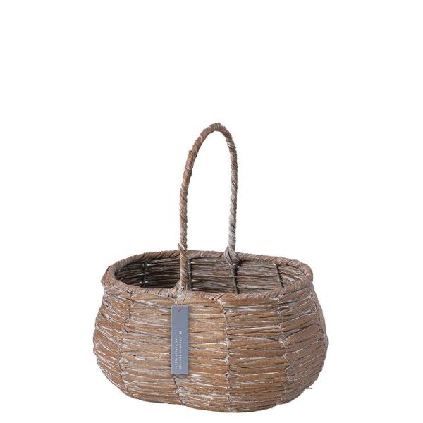 【商品番号：055-13778】/【販売単位】2個 ※表示価格は、この単位での金額となります/【VAR：84831】date20250708かご・バスケット フェイク素材バスケット【GREENHOUSE】