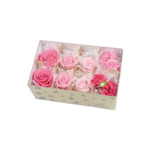 【商品番号：075-01076】/【VAR：81349】date20231212/ローズ/カーネーション/16v-003プリザーブドフラワー花材 バラ（ローズ）【フロールエバー】