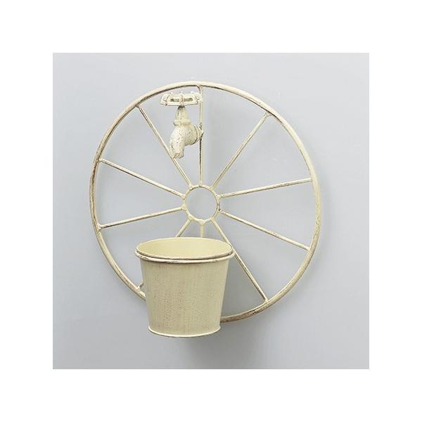 【商品番号：077-00475】/【VAR：9762】4515684479647//バラ売り/yuzenlot園芸用品 植木鉢・フラワーポット アイアン・ブリキ鉢