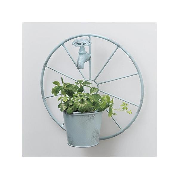 【商品番号：077-00476】/【VAR：2723】4515684479661//バラ売り/yuzenlot園芸用品 植木鉢・フラワーポット アイアン・ブリキ鉢【友膳】