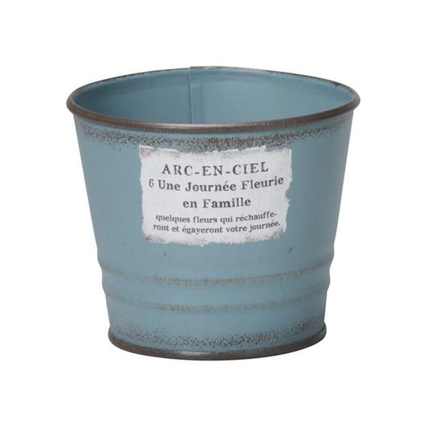 【商品番号：077-23340】/【VAR：74866】date20241002園芸用品 植木鉢・フラワーポット アイアン・ブリキ鉢【友膳】