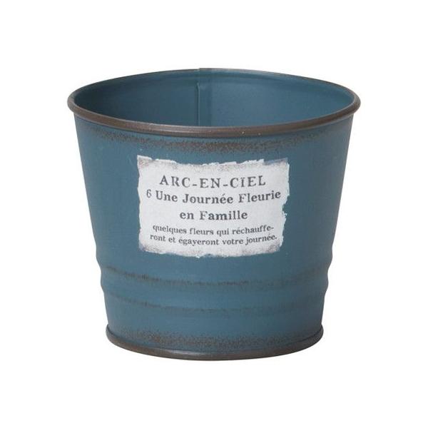 【商品番号：077-23344】/【VAR：74866】date20241002園芸用品 植木鉢・フラワーポット アイアン・ブリキ鉢【友膳】