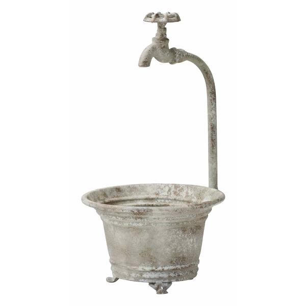 【商品番号：077-23766】/【VAR：75477】date20250303園芸用品 植木鉢・フラワーポット アイアン・ブリキ鉢【友膳】