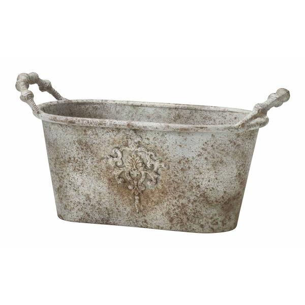 【商品番号：077-23771】/【VAR：75478】date20250303園芸用品 植木鉢・フラワーポット アイアン・ブリキ鉢【友膳】