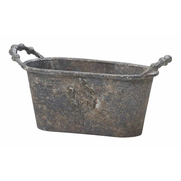 【商品番号：077-23773】/【VAR：24705】date20250303園芸用品 植木鉢・フラワーポット アイアン・ブリキ鉢【友膳】