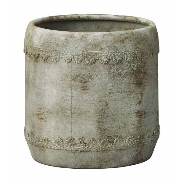 【商品番号：077-23779】/【VAR：24707】date20250303園芸用品 植木鉢・フラワーポット アイアン・ブリキ鉢【友膳】