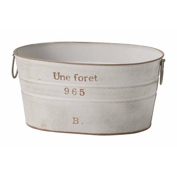 【商品番号：077-23789】/【VAR：75481】date20250303園芸用品 植木鉢・フラワーポット アイアン・ブリキ鉢【友膳】