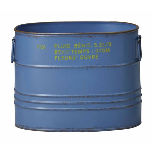 【商品番号：077-24045】/【VAR：75512】date20250303園芸用品 植木鉢・フラワーポット アイアン・ブリキ鉢【友膳】