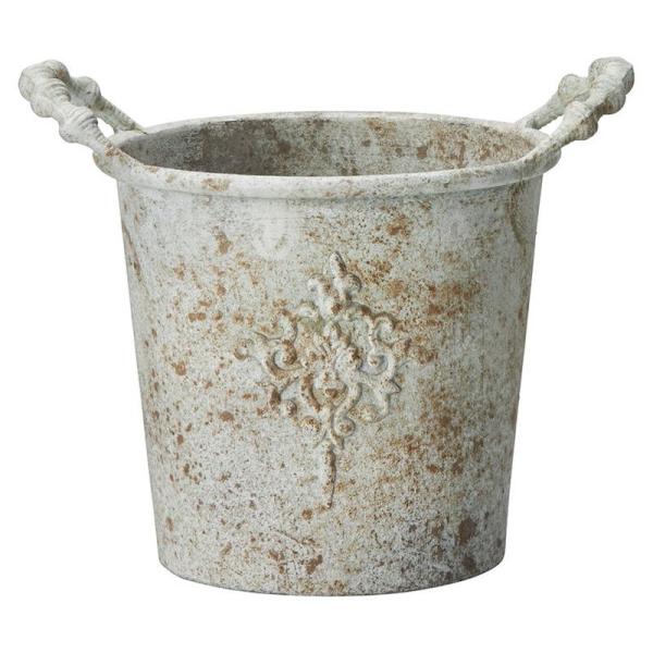 【商品番号：077-24764】/【VAR：31808】date20251001園芸用品 植木鉢・フラワーポット アイアン・ブリキ鉢【友膳】