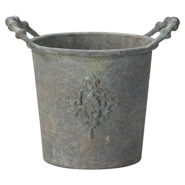 【商品番号：077-24767】/【VAR：31808】date20251001園芸用品 植木鉢・フラワーポット アイアン・ブリキ鉢【友膳】