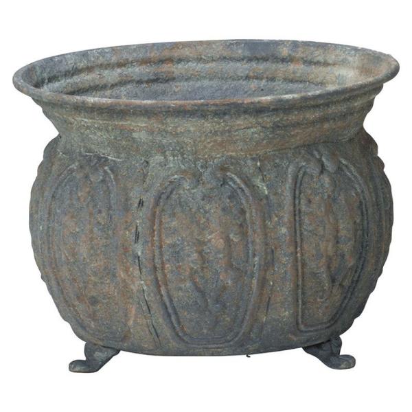 【商品番号：077-24793】/【VAR：31815】date20251001園芸用品 植木鉢・フラワーポット アイアン・ブリキ鉢【友膳】