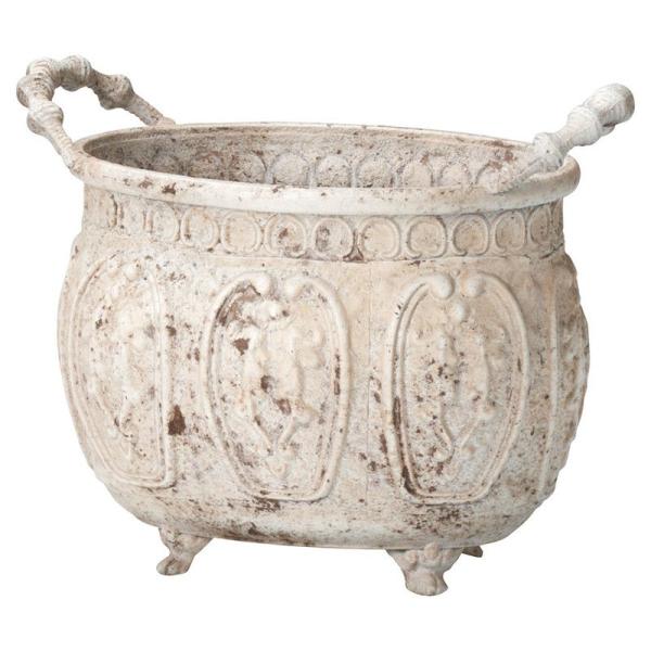 【商品番号：077-24794】/【VAR：31815】date20251001園芸用品 植木鉢・フラワーポット アイアン・ブリキ鉢【友膳】