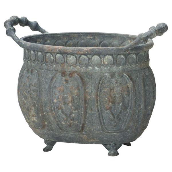 【商品番号：077-24797】/【VAR：87257】date20251001園芸用品 植木鉢・フラワーポット アイアン・ブリキ鉢【友膳】