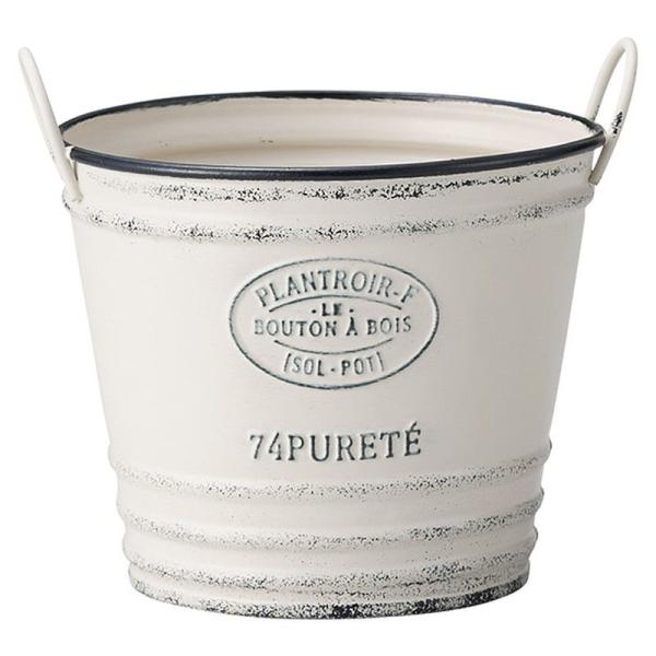 【商品番号：077-24980】/【VAR：87303】date20251001園芸用品 植木鉢・フラワーポット アイアン・ブリキ鉢【友膳】