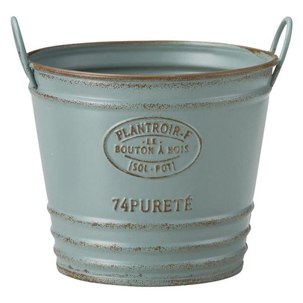 【商品番号：077-24983】/【VAR：31861】date20251001園芸用品 植木鉢・フラワーポット アイアン・ブリキ鉢【友膳】