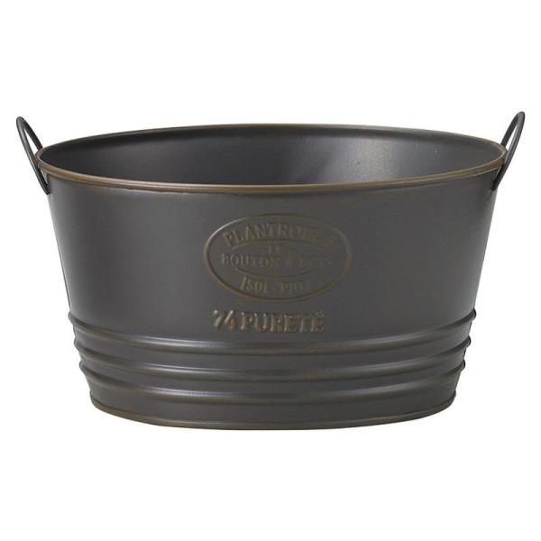 【商品番号：077-24993】/【VAR：31861】date20251001園芸用品 植木鉢・フラワーポット アイアン・ブリキ鉢【友膳】
