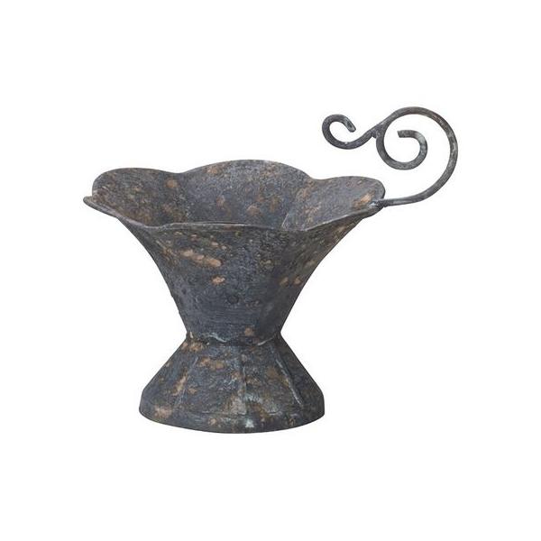 【商品番号：077-25709】/【VAR：32869】date20260224園芸用品 植木鉢・フラワーポット アイアン・ブリキ鉢【友膳】