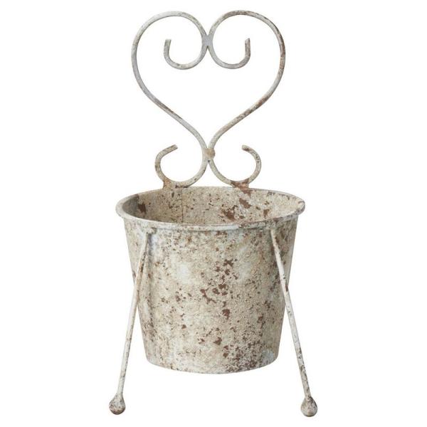 【商品番号：077-25711】/【VAR：32870】date20260224園芸用品 植木鉢・フラワーポット アイアン・ブリキ鉢【友膳】